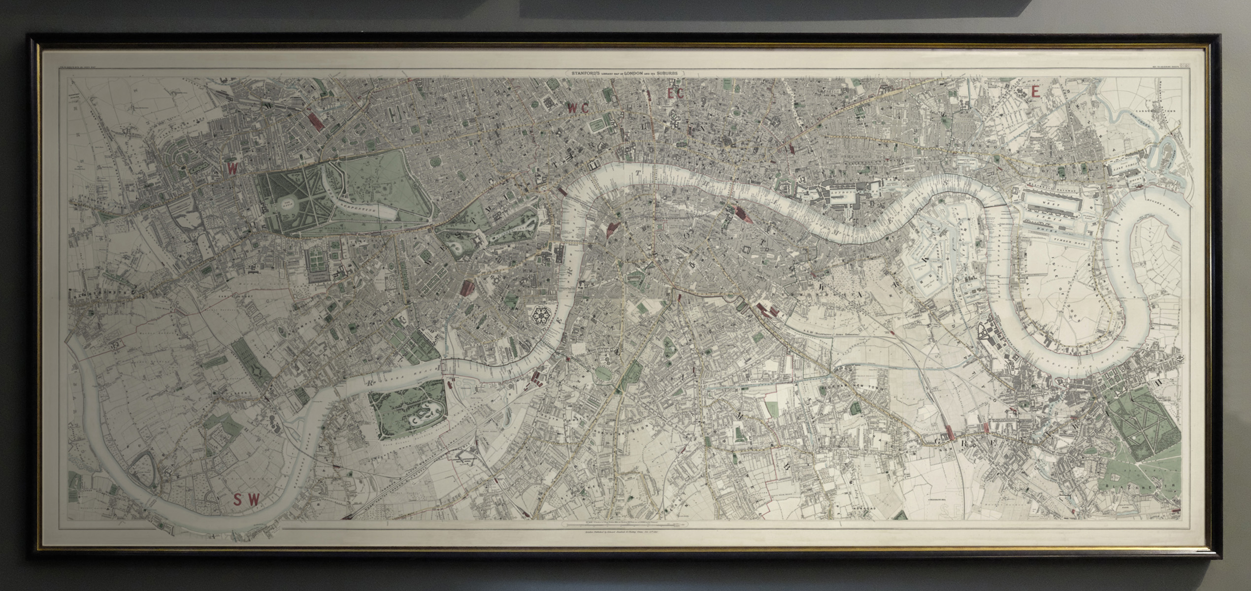 Stanford Map Thames - Picture UK